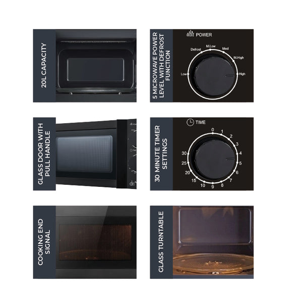 American Heritage 20L Microwave Oven AHMO-6315 – American Heritage ...