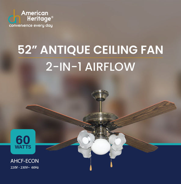 Heritage Ceiling Fan M52ul | Shelly Lighting